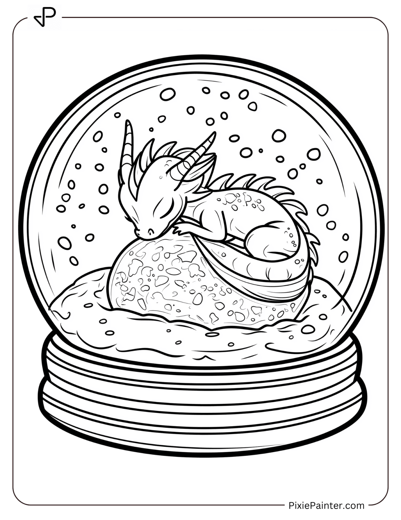 33 Snow Globe Coloring Pages [Free PDFs]