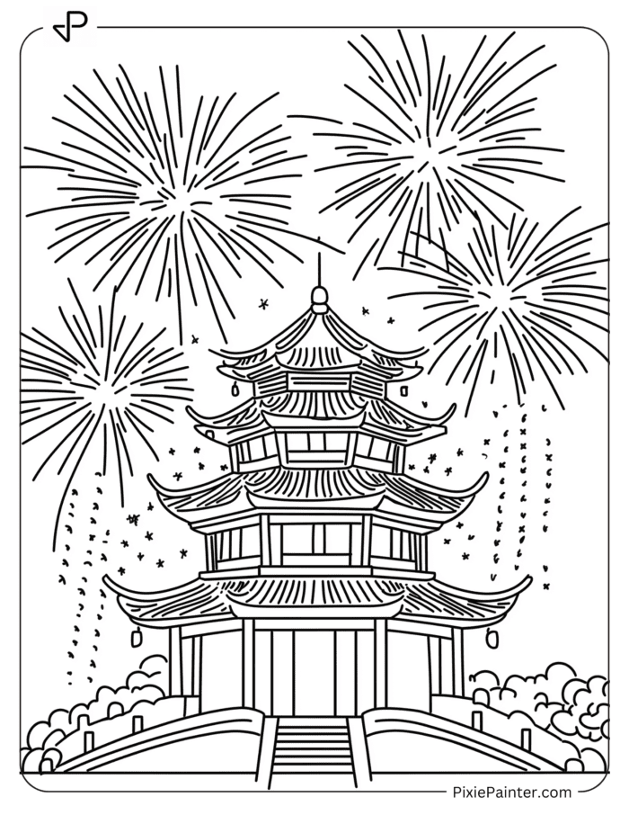 32 Lunar New Year Coloring Pages [Free PDFs] - Pixie Painter