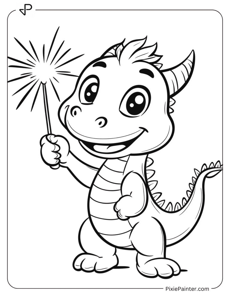 31 Chinese New Year Coloring Pages Dragon [Free PDFs] - Pixie Painter