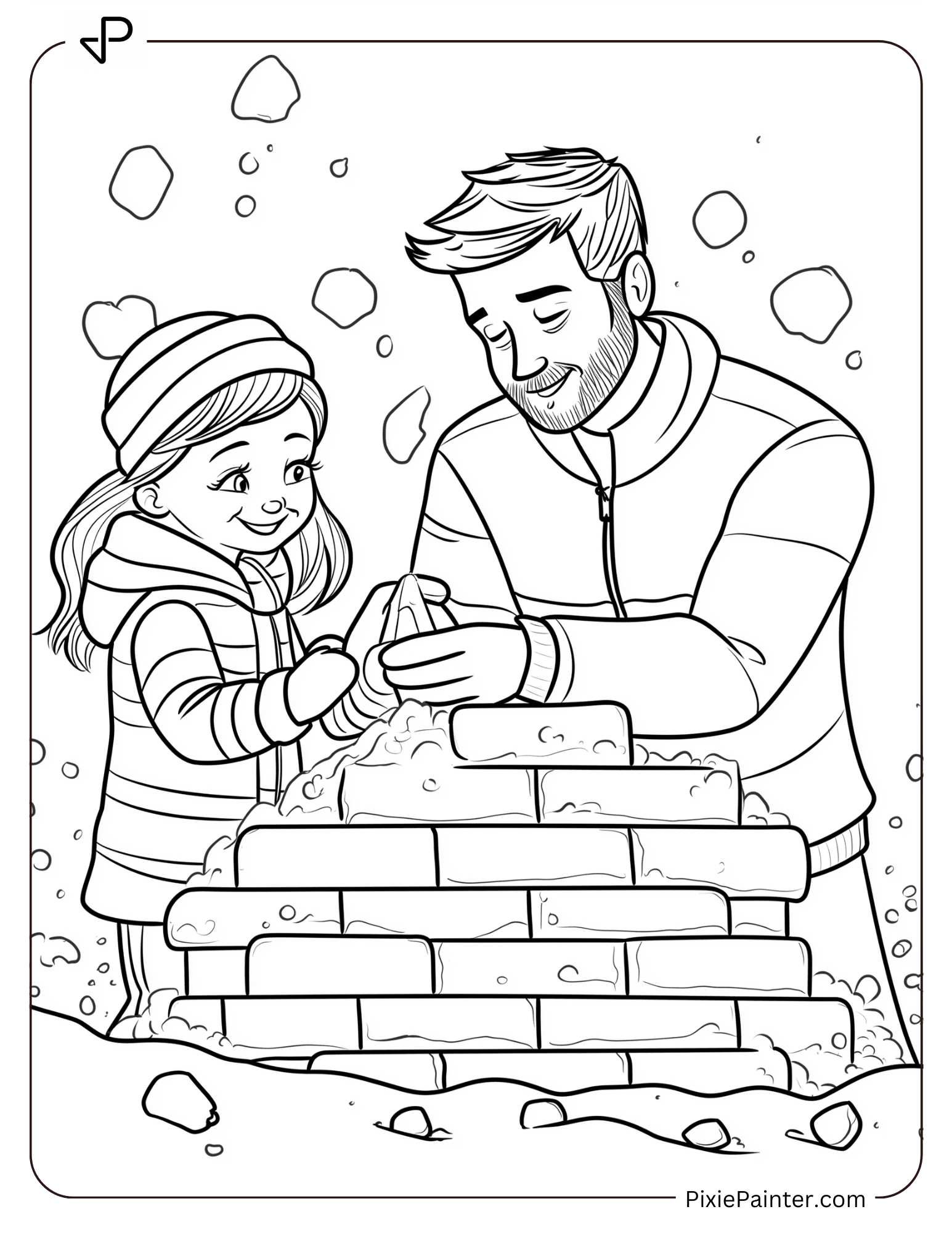 52 Winter Coloring Pages for Adults [Free PDFs] - Pixie Painter