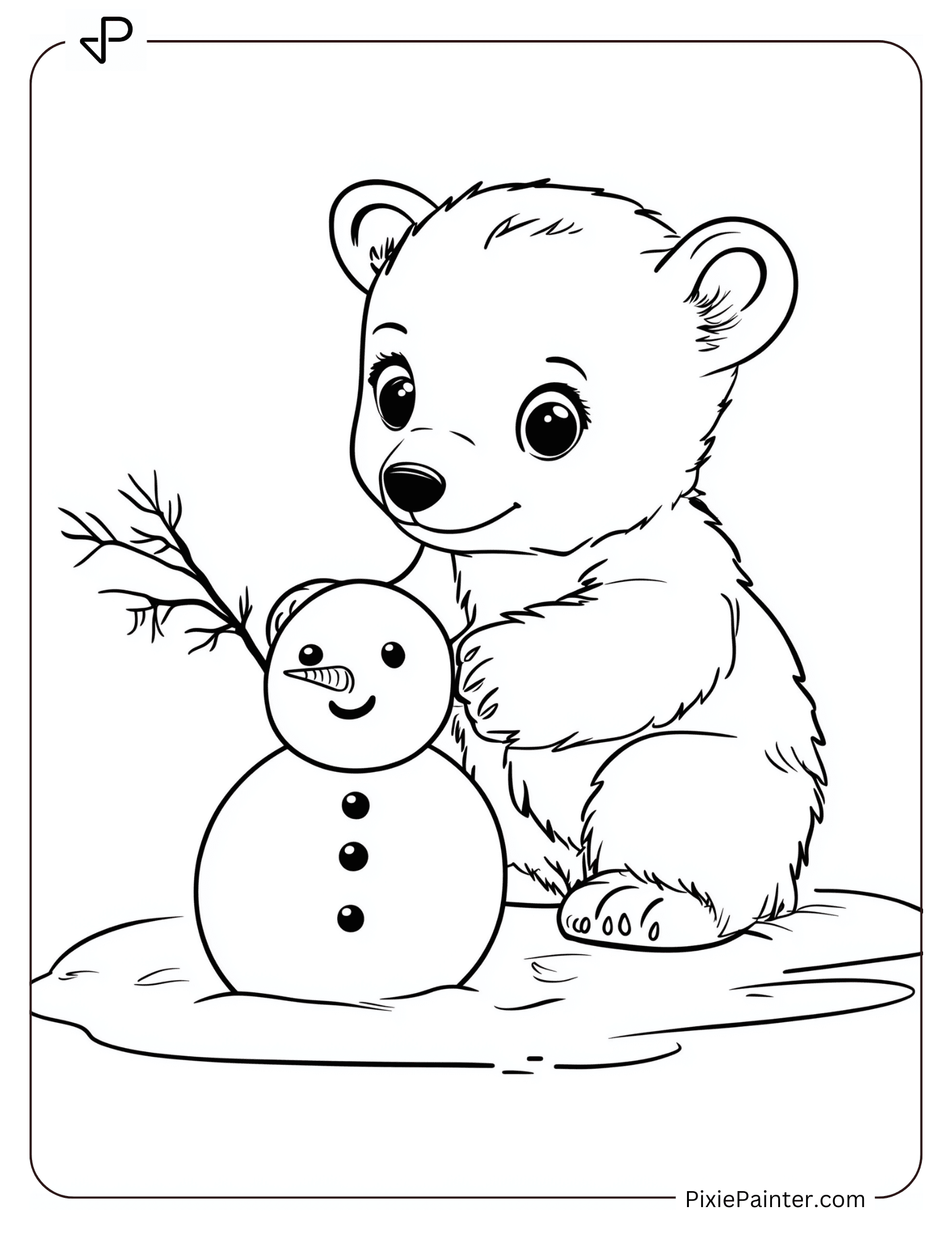 30 Winter Animal Coloring Pages [Free PDFs] - Pixie Painter