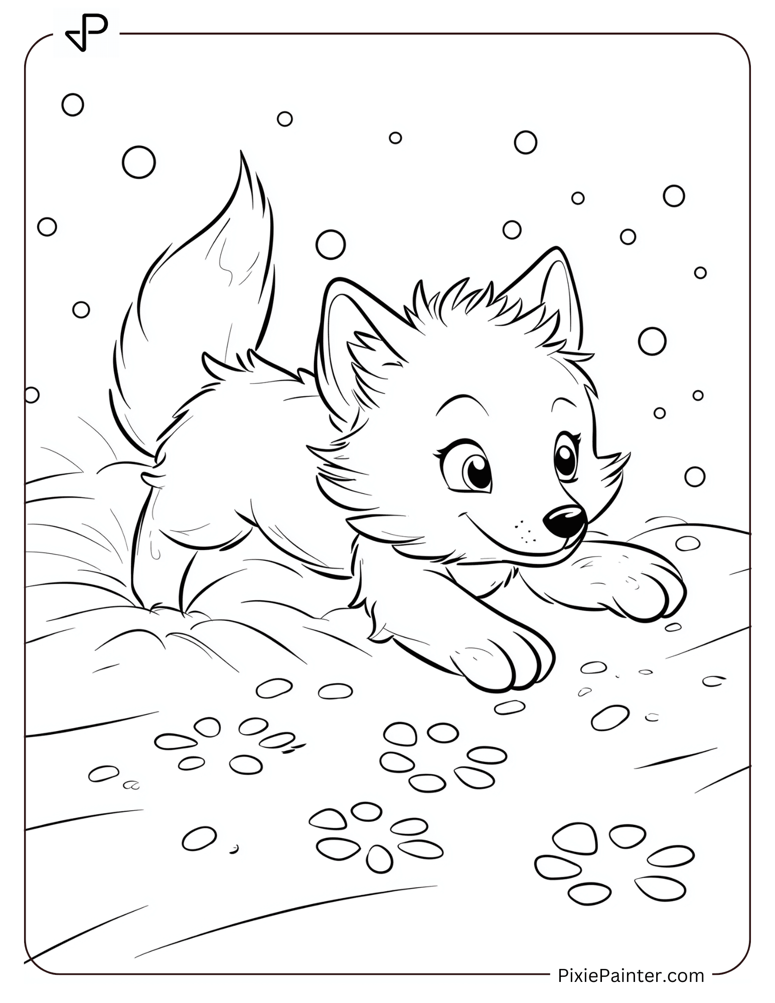 30 Winter Animal Coloring Pages [Free PDFs] - Pixie Painter