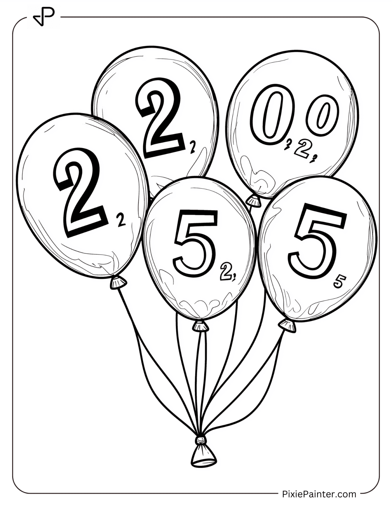 30 New Year Coloring Pages for Preschoolers [Free PDFs] - Pixie Painter