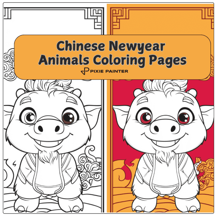 34 Chinese New Year Animals Coloring Pages [Free PDFs]