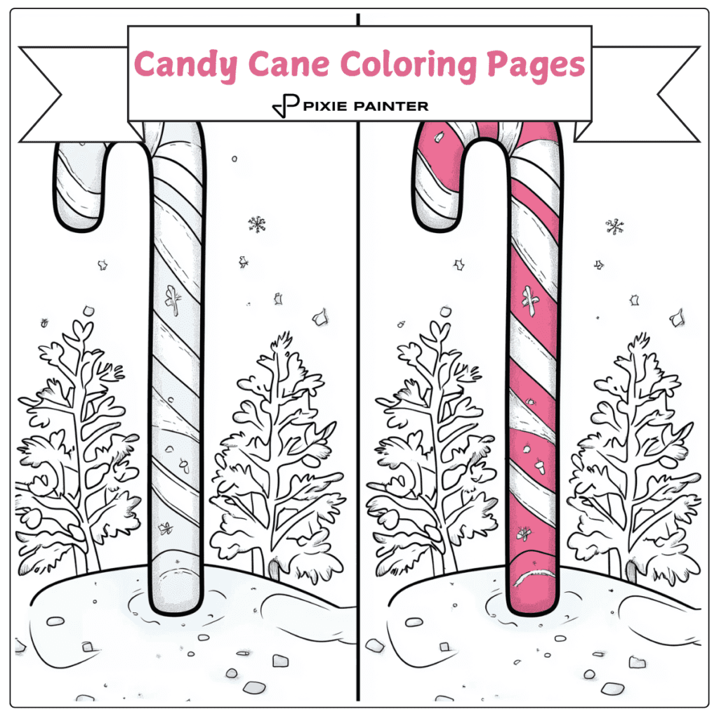 36 Christmas Candy Cane Coloring Pages [Free PDFs]
