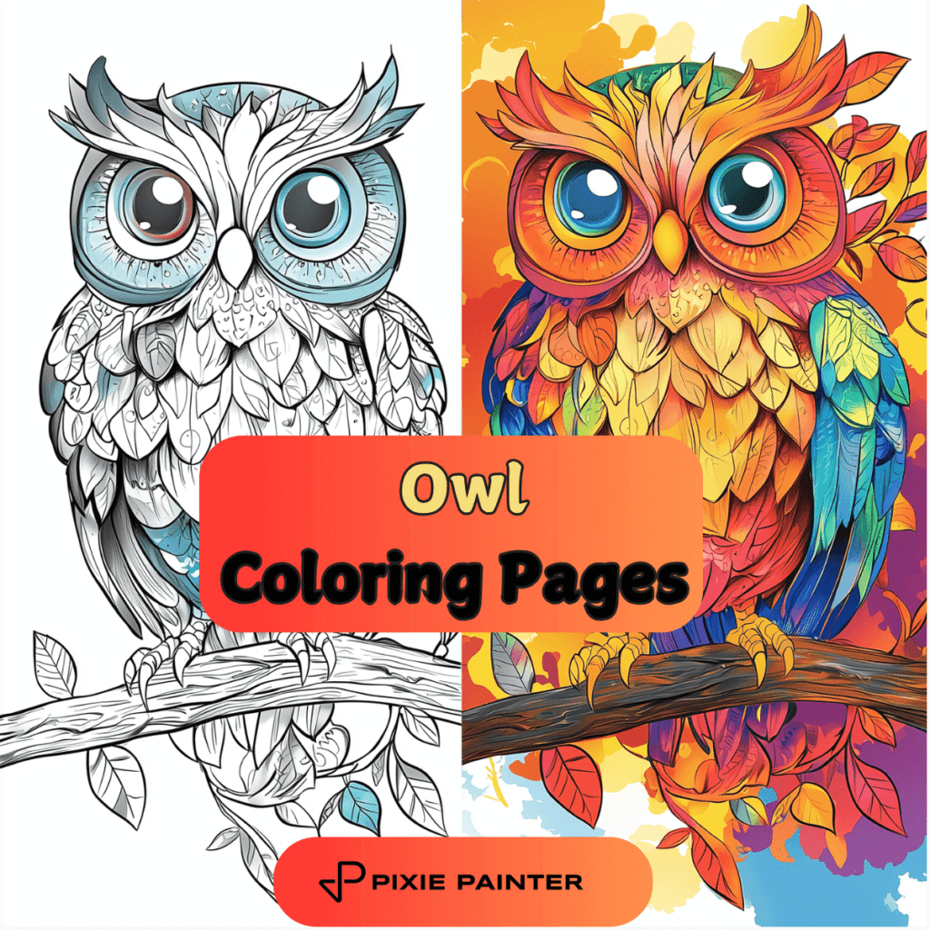 49 Owl Coloring Pages [Free PDFs] - Pixie Painter
