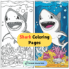 50 Shark Coloring Pages [Free PDFs] - Pixie Painter