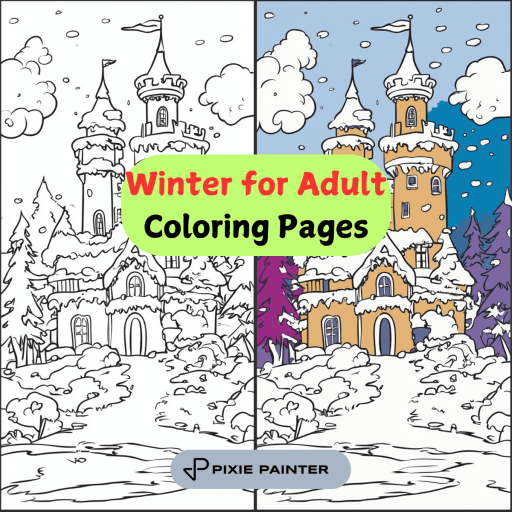 52 Winter Coloring Pages for Adults [Free PDFs] - Pixie Painter