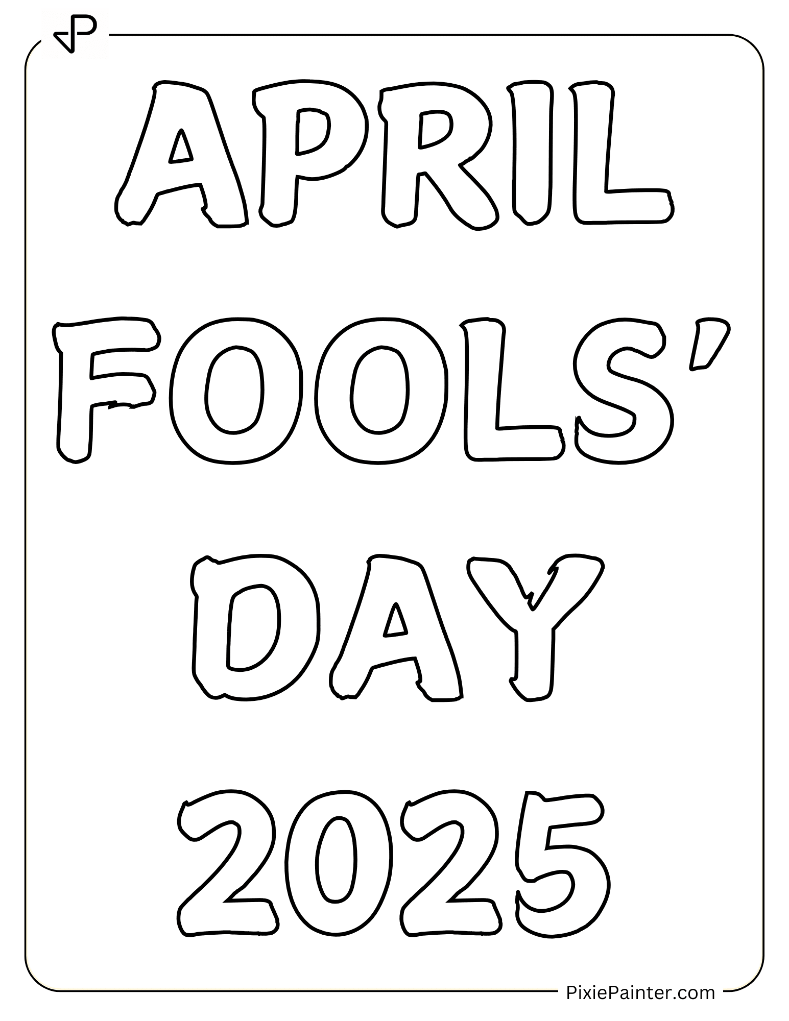 36 April Fools Day Coloring Pages [Free PDFs]