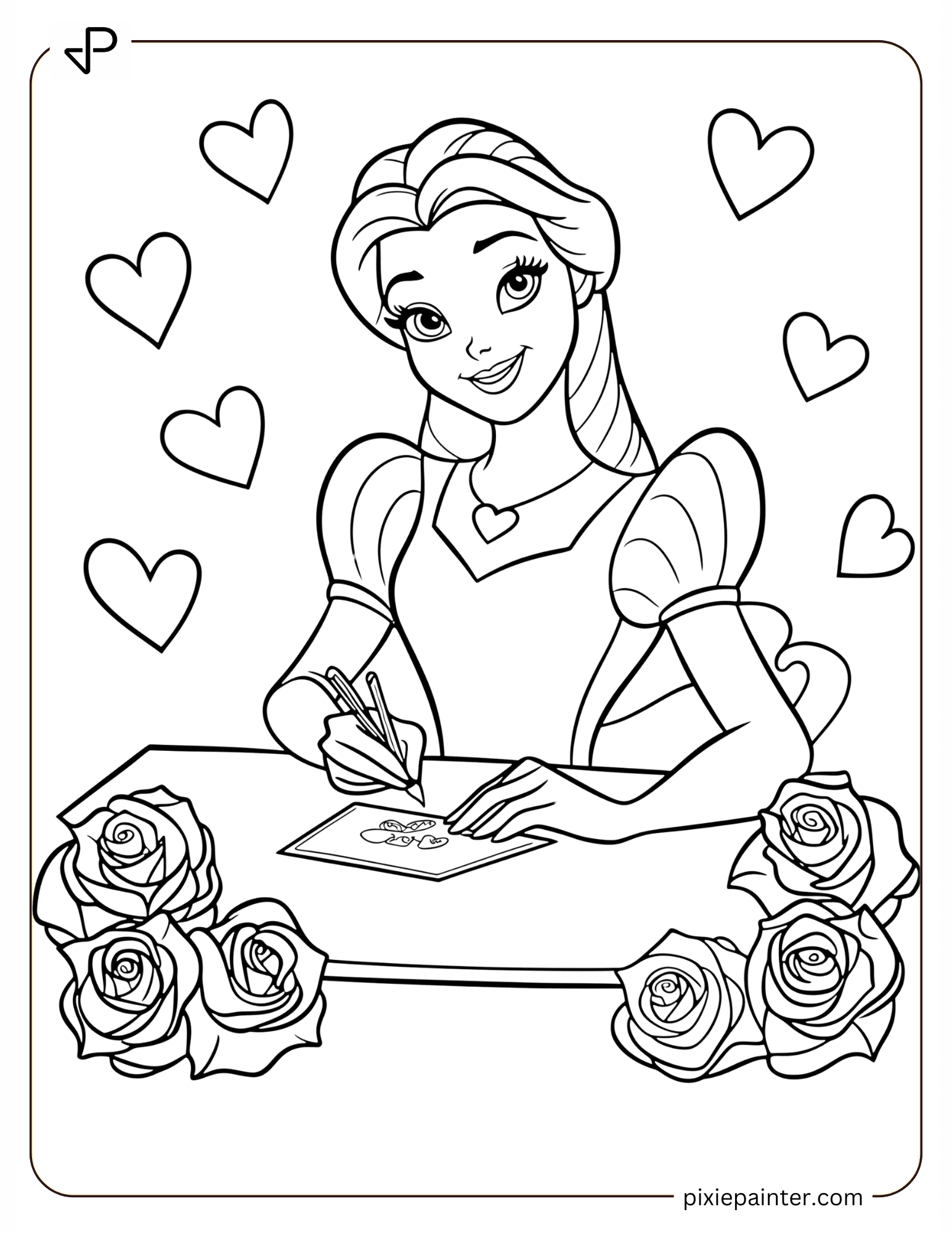 35 Disney Valentines Day Coloring Pages [Free PDFs] - Pixie Painter