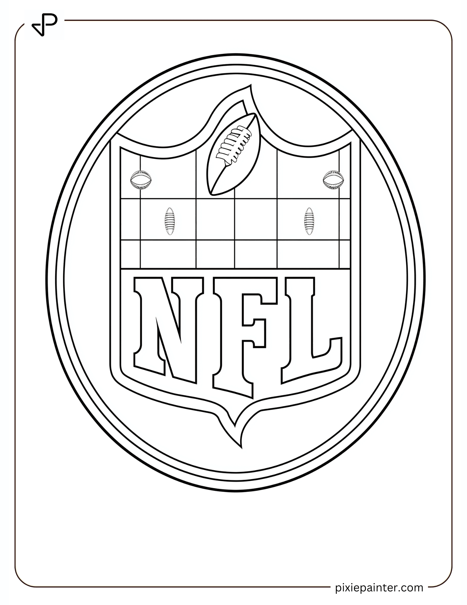 30 NFL Logo Coloring Pages [Free PDFs] - Pixie Painter