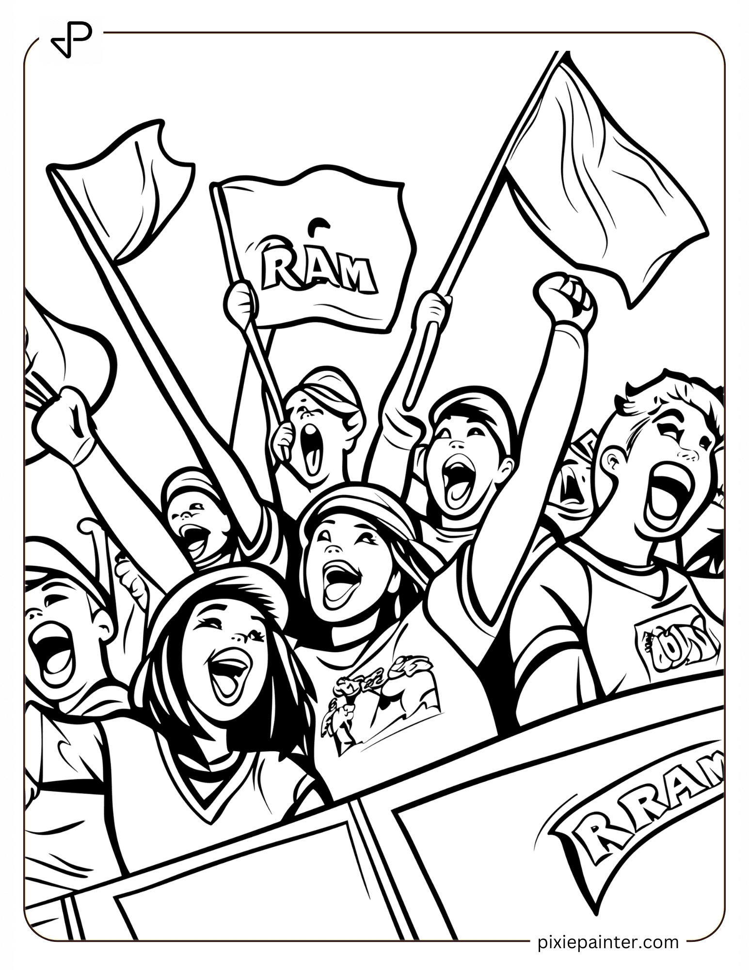 20 Los Angeles Rams Coloring Pages [Free PDFs] - Pixie Painter
