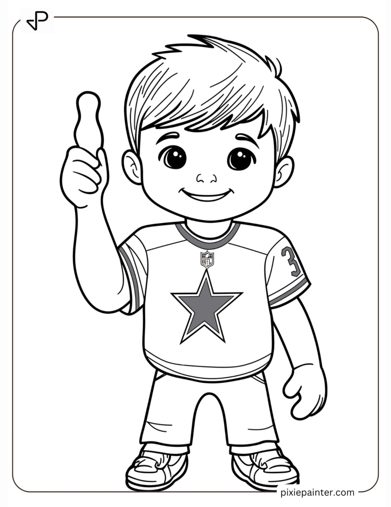 28 Dallas Cowboys Coloring Pages [Free PDFs] - Pixie Painter