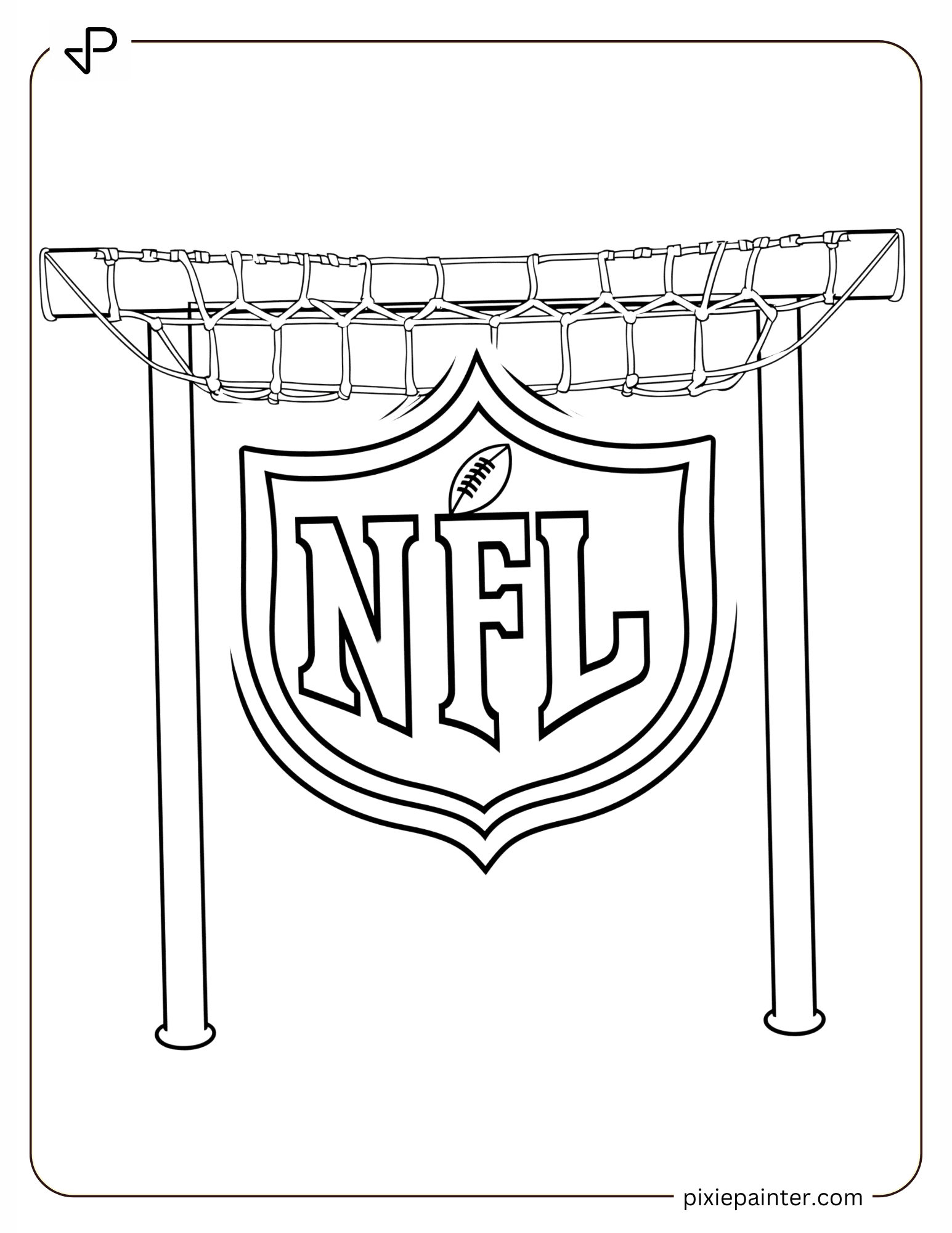 30 NFL Logo Coloring Pages [Free PDFs] - Pixie Painter