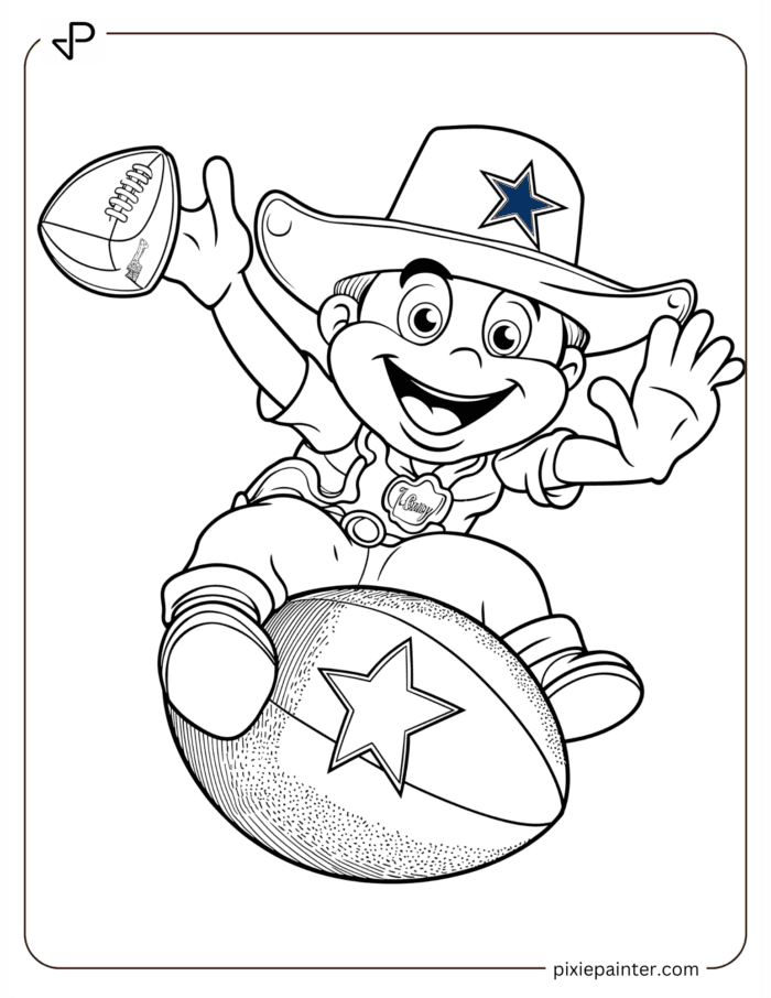 28 Dallas Cowboys Coloring Pages [Free PDFs] - Pixie Painter