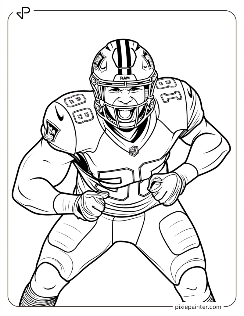 20 Los Angeles Rams Coloring Pages [Free PDFs] - Pixie Painter
