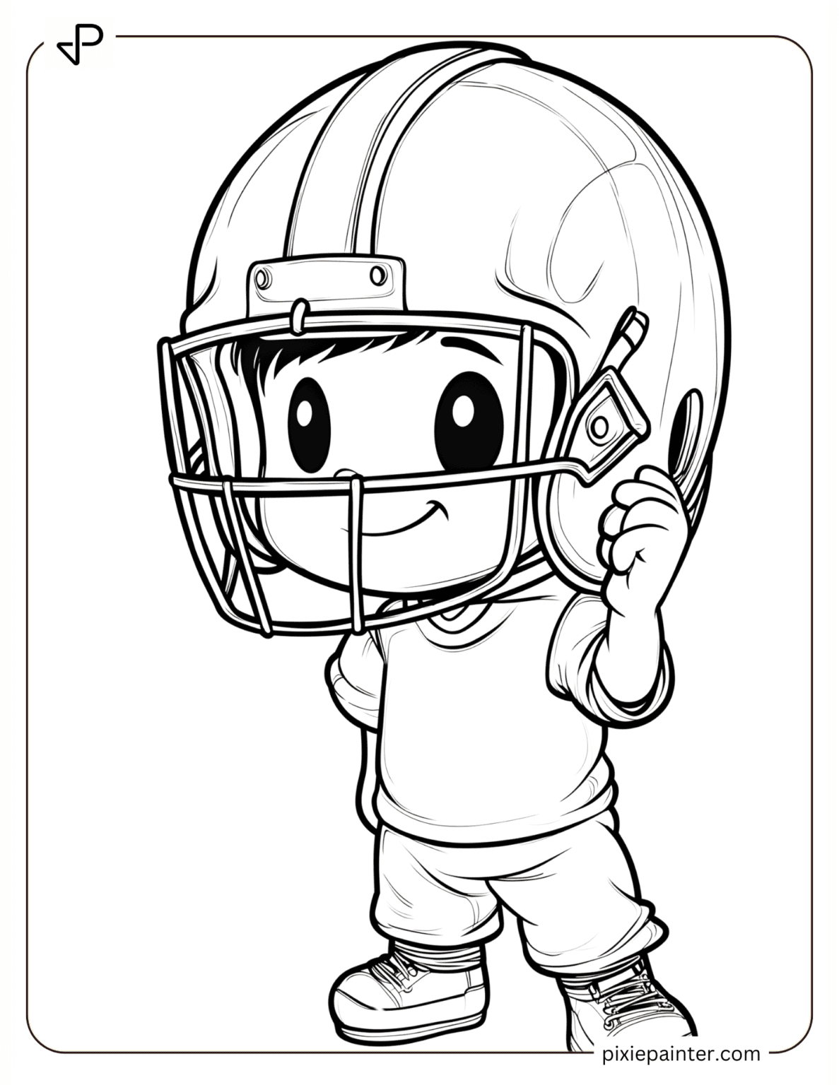 26 Football Player Color Sheets [Free PDFs] - Pixie Painter