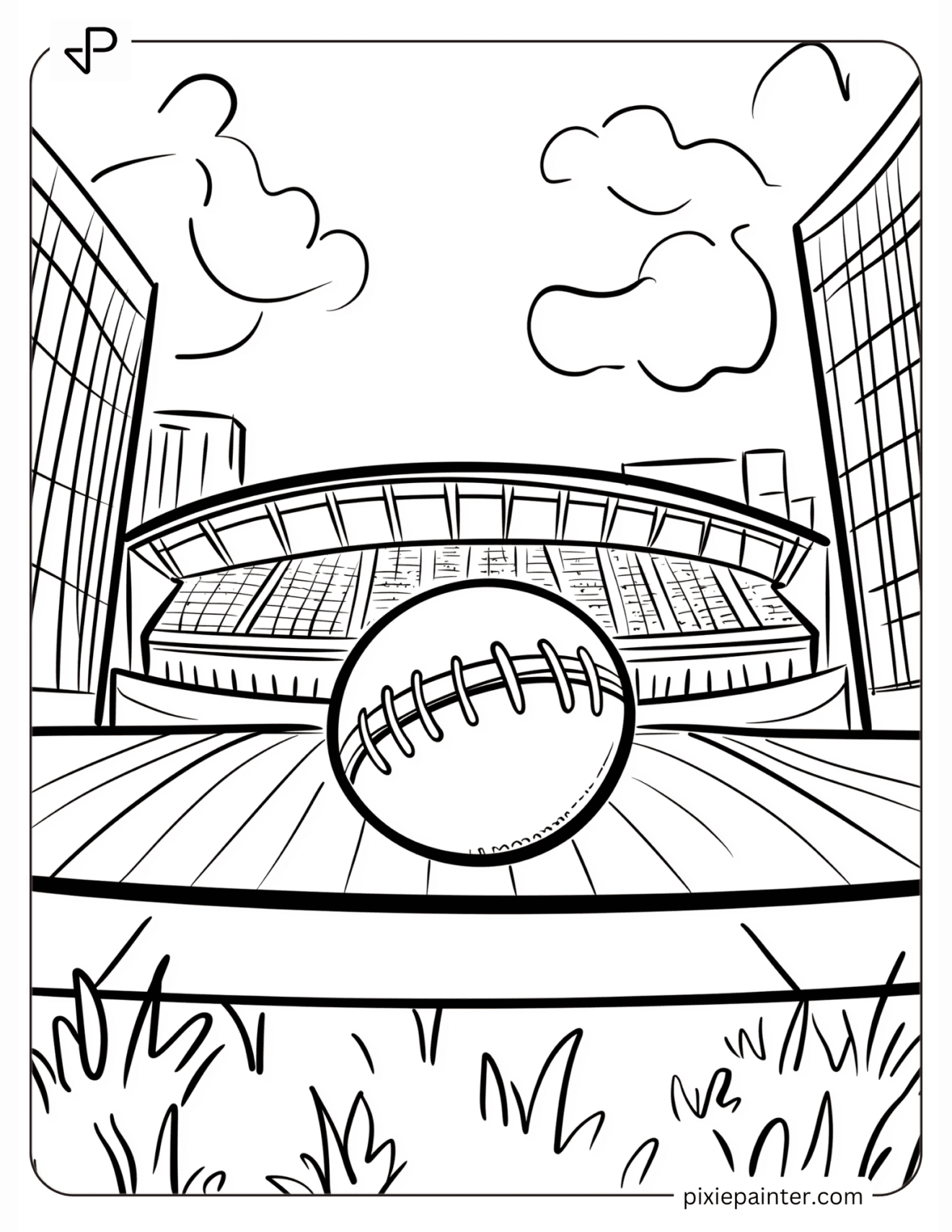 34 Football Stadium Coloring Pages [Free PDFs] - Pixie Painter