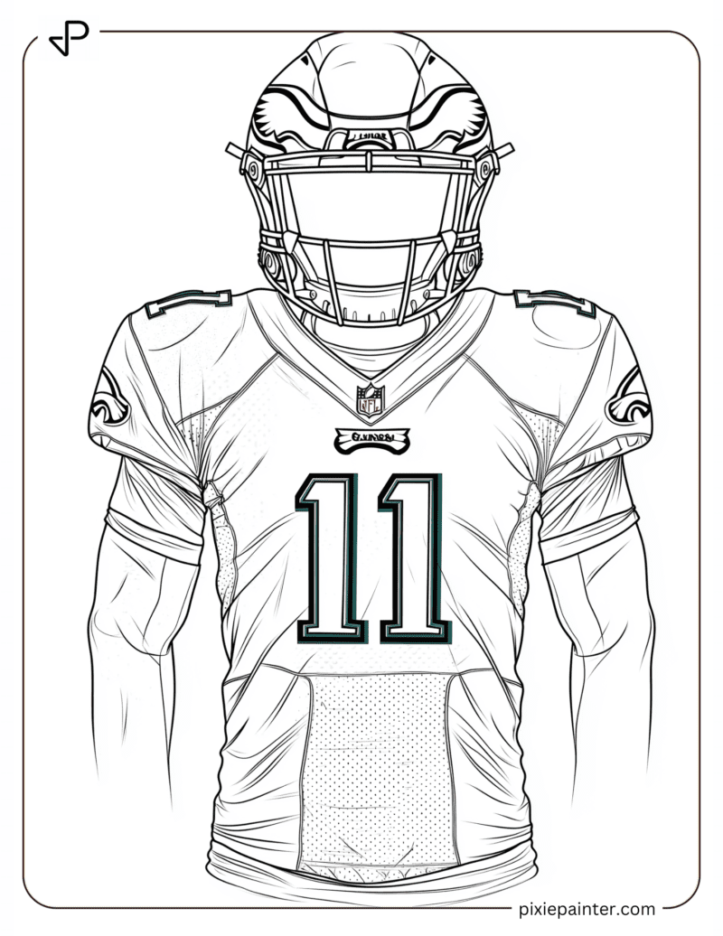 29 Philadelphia Eagles Coloring Pages [Free PDFs] - Pixie Painter