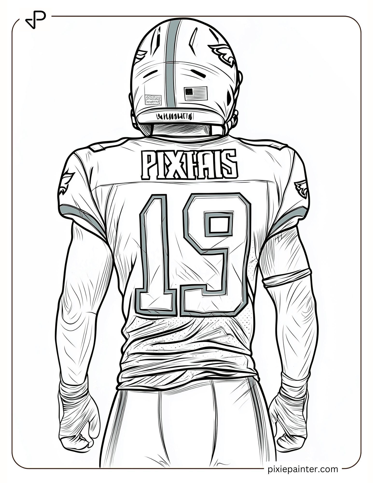 29 Philadelphia Eagles Coloring Pages [Free PDFs] - Pixie Painter