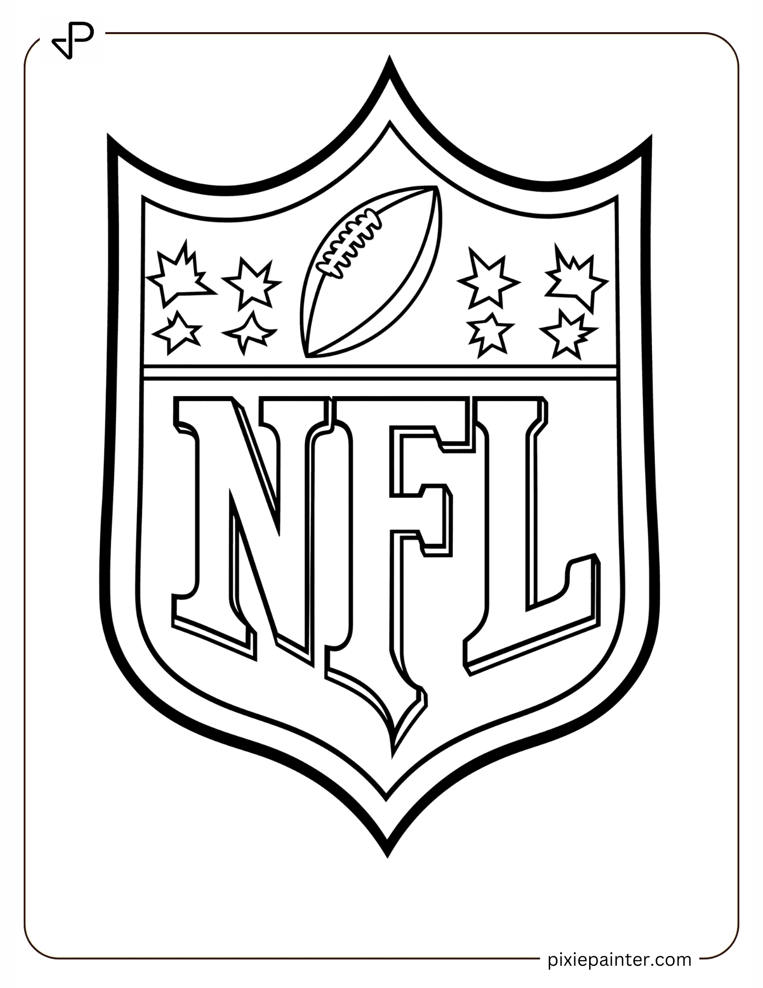30 NFL Logo Coloring Pages [Free PDFs] - Pixie Painter