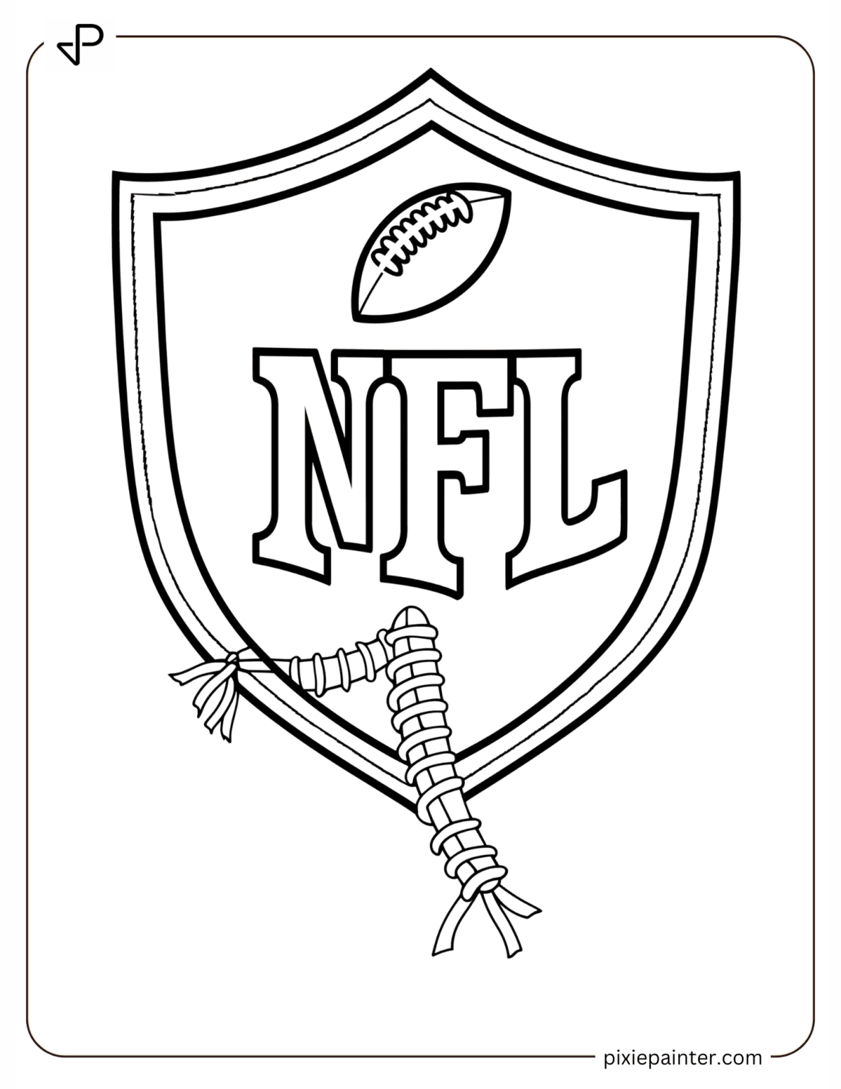 30 NFL Logo Coloring Pages [Free PDFs] - Pixie Painter