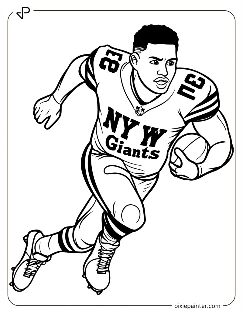 22 NY Giants Coloring Pages [Free PDFs] - Pixie Painter