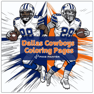 28 Dallas Cowboys Coloring Pages [Free PDFs] - Pixie Painter