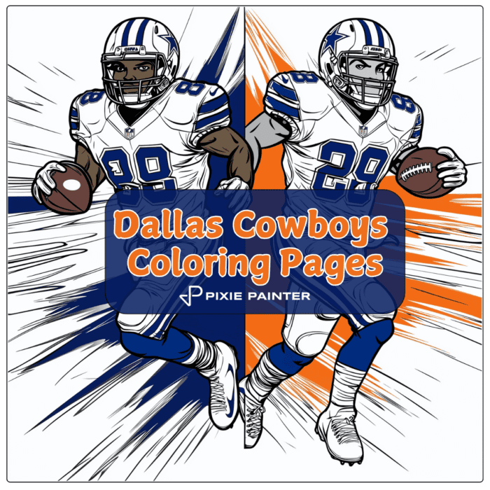 28 Dallas Cowboys Coloring Pages [Free PDFs] - Pixie Painter