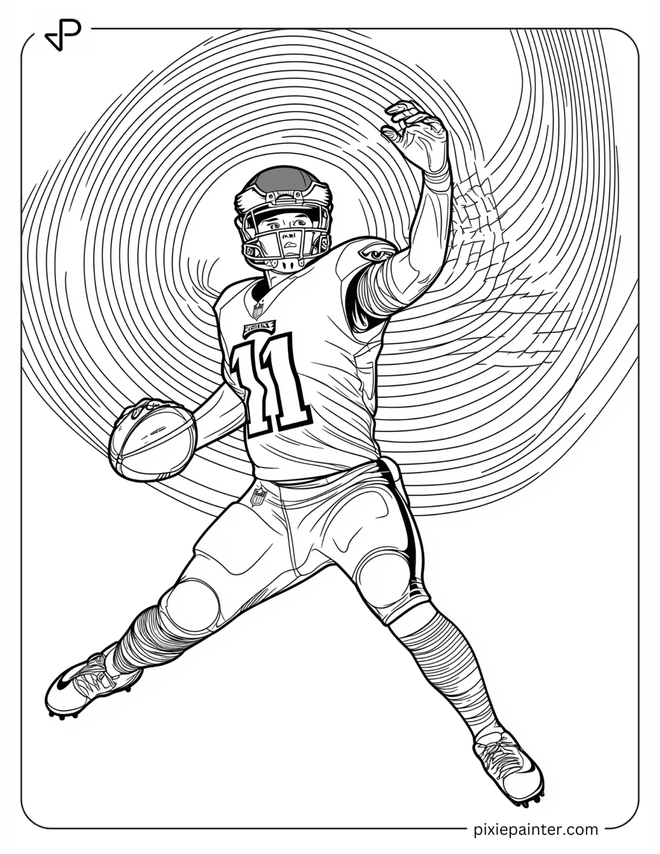 29 Philadelphia Eagles Coloring Pages [Free PDFs] - Pixie Painter