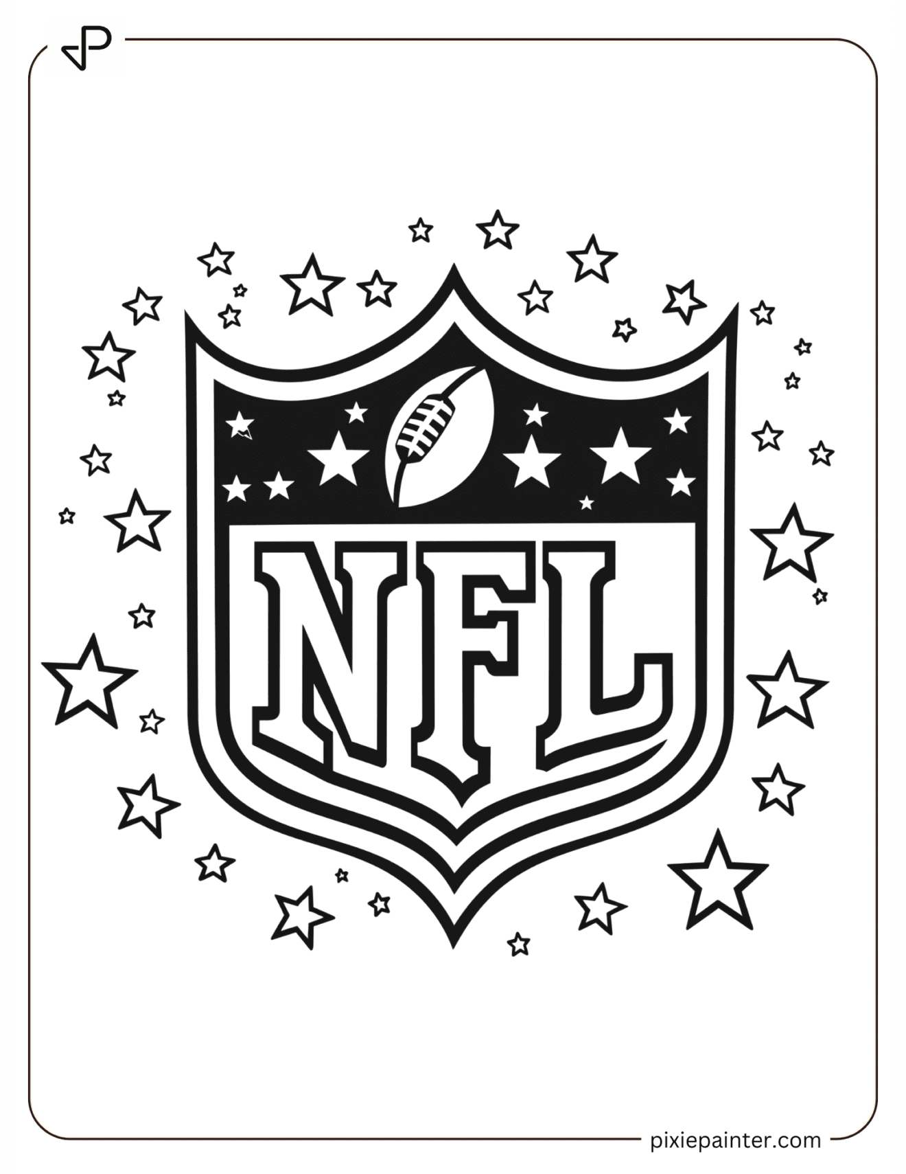 30 NFL Logo Coloring Pages [Free PDFs] - Pixie Painter