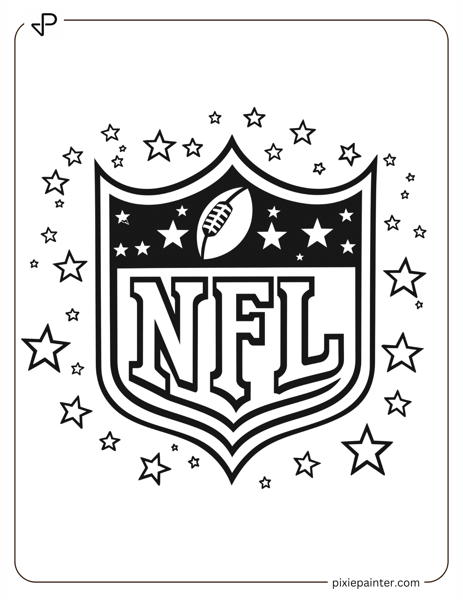 30 NFL Logo Coloring Pages [Free PDFs] - Pixie Painter