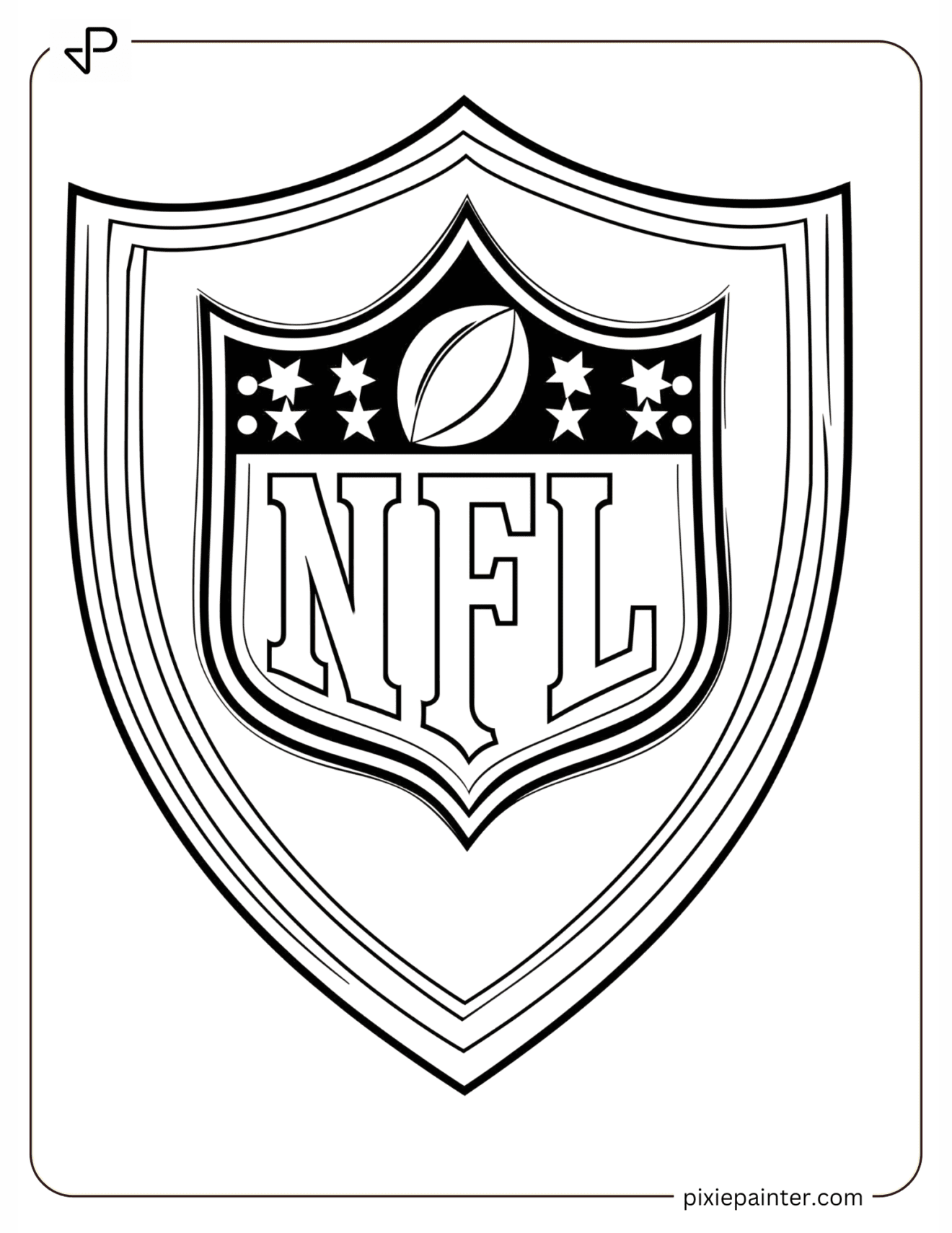 30 NFL Logo Coloring Pages [Free PDFs] - Pixie Painter