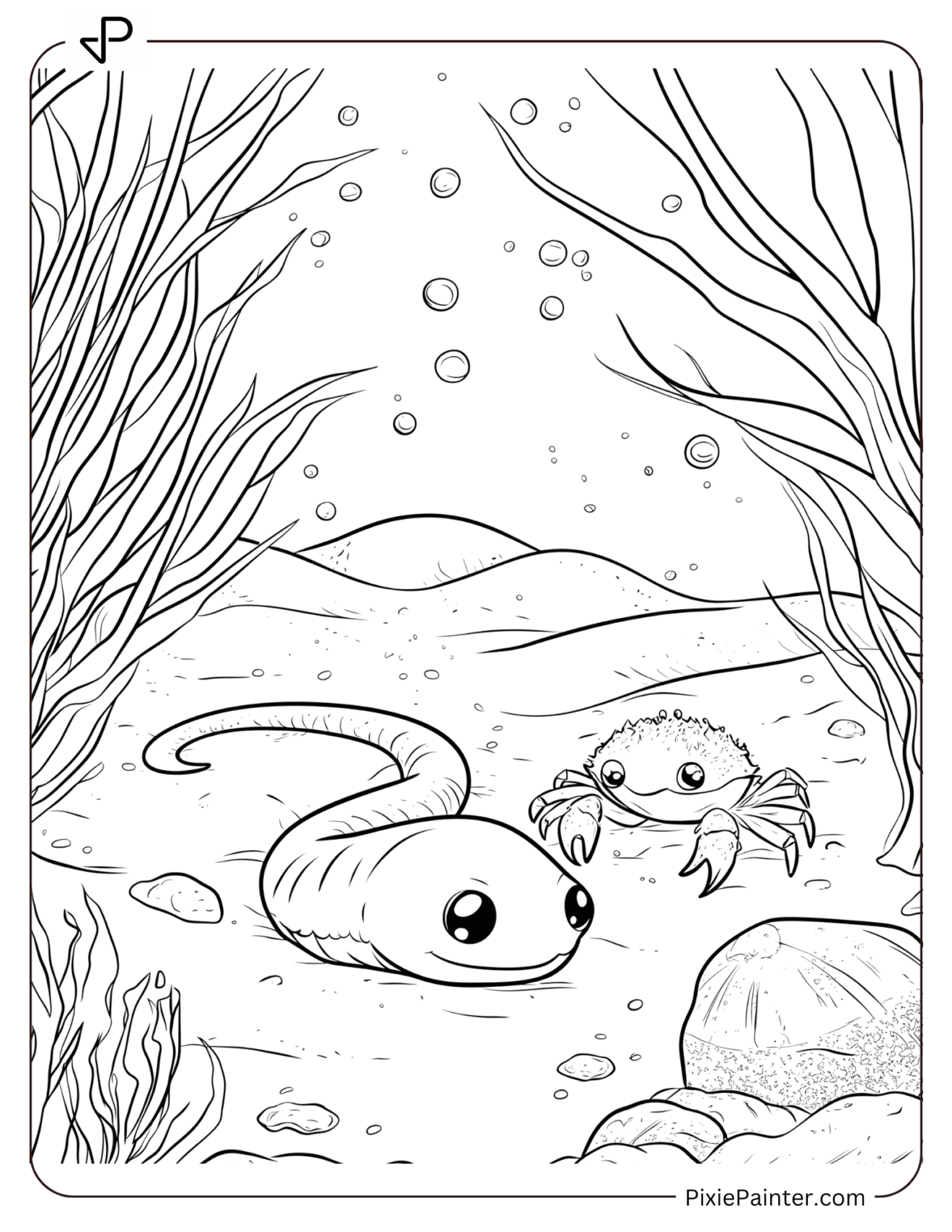 20 Eel Coloring Pages [Free PDFs] - Pixie Painter