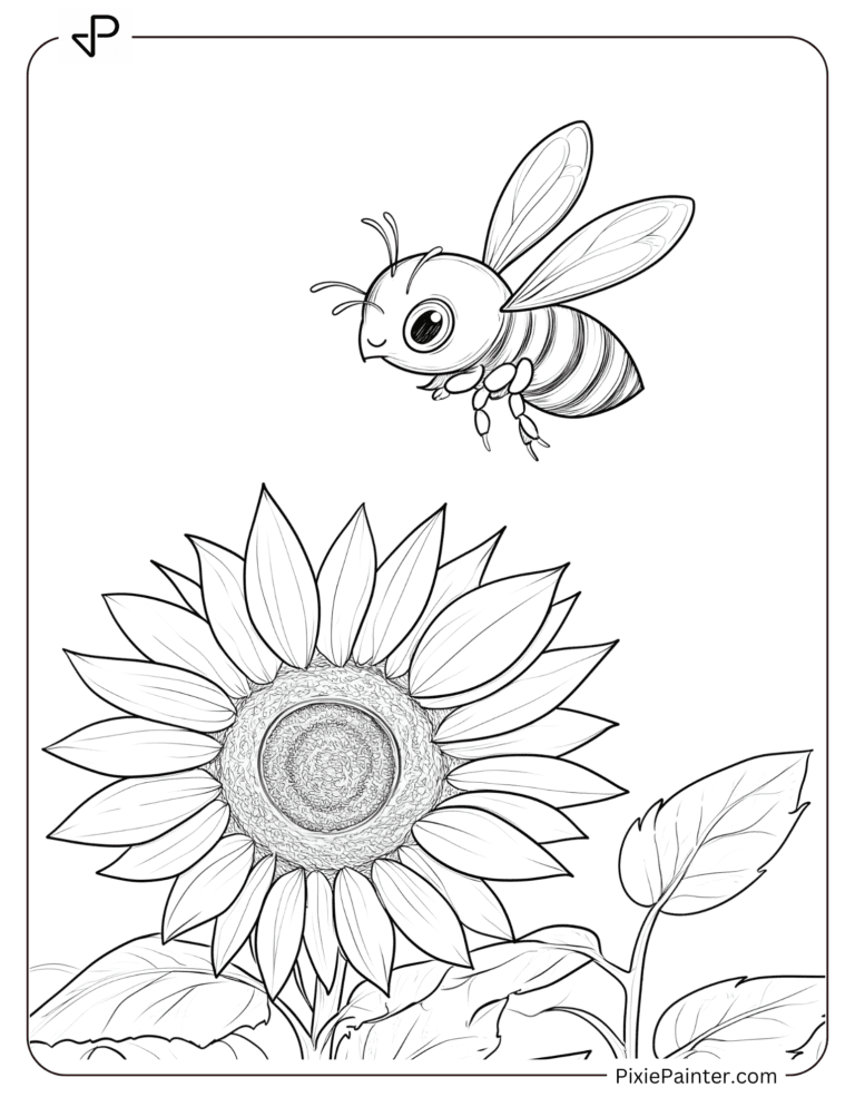 36 Bee Coloring Pages [Free PDFs] - Pixie Painter
