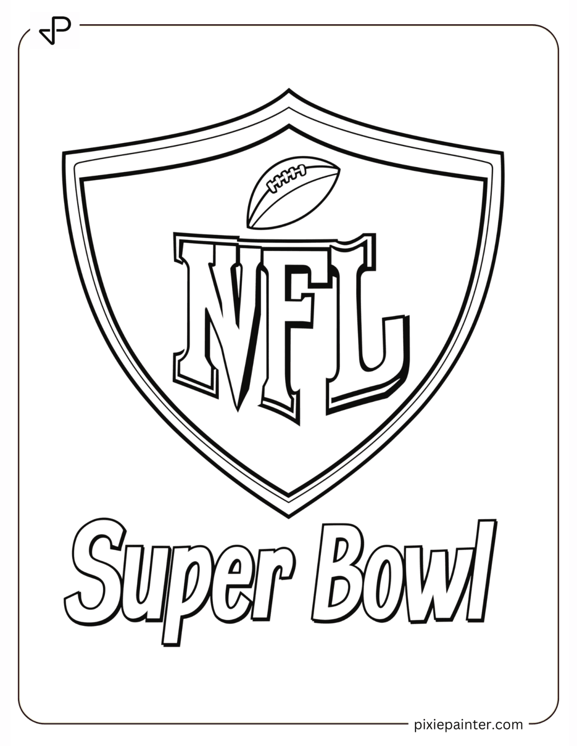 30 NFL Logo Coloring Pages [Free PDFs] - Pixie Painter