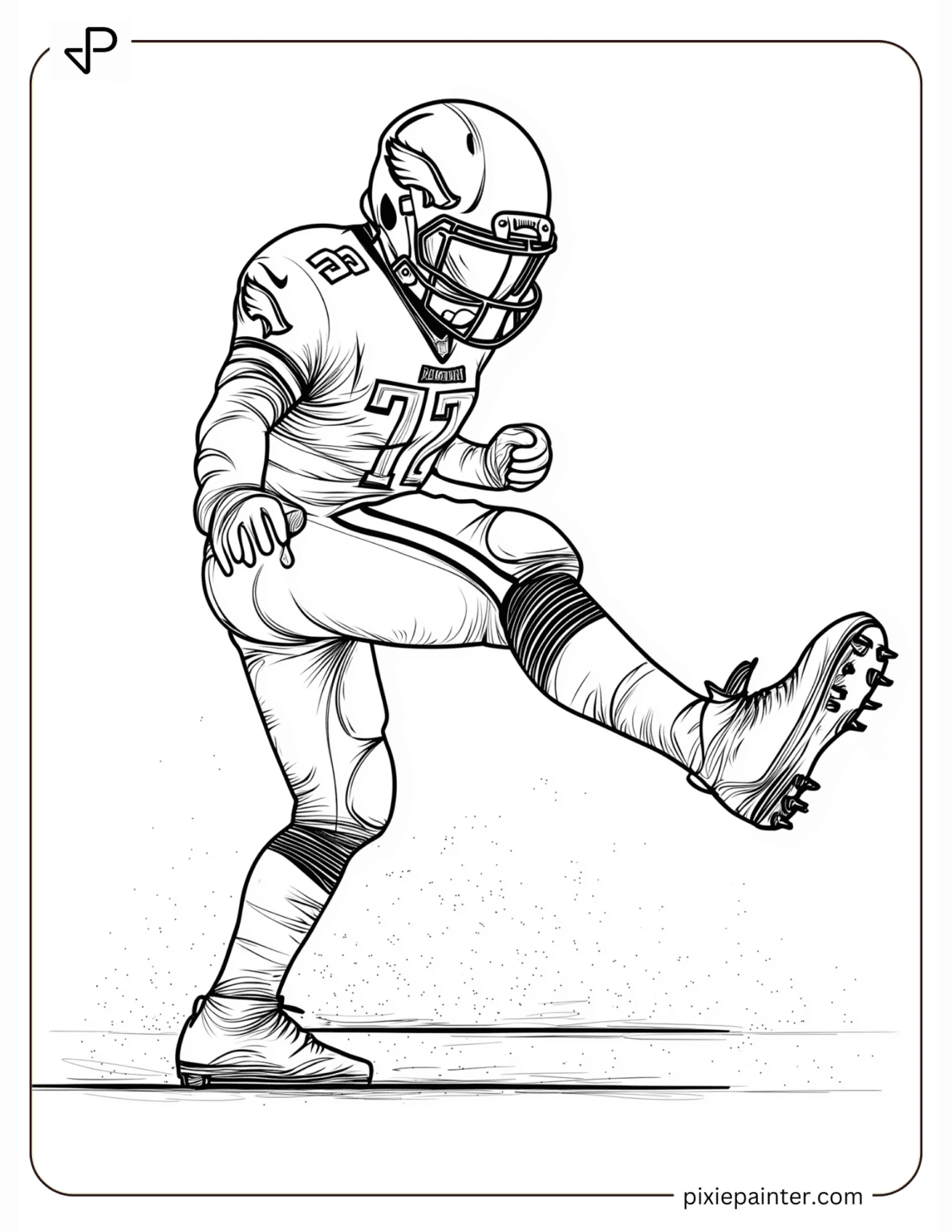 29 Philadelphia Eagles Coloring Pages [Free PDFs] - Pixie Painter