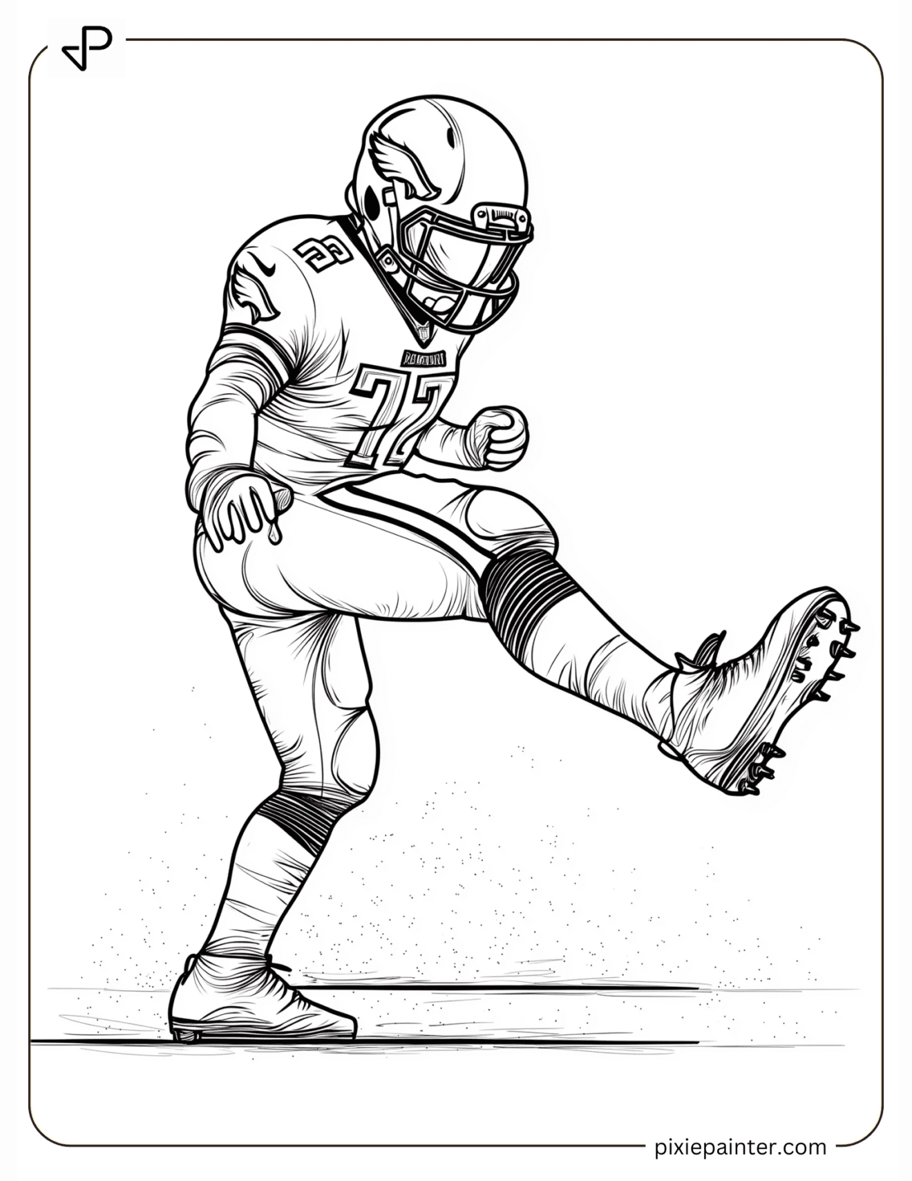 29 Philadelphia Eagles Coloring Pages [Free PDFs] - Pixie Painter