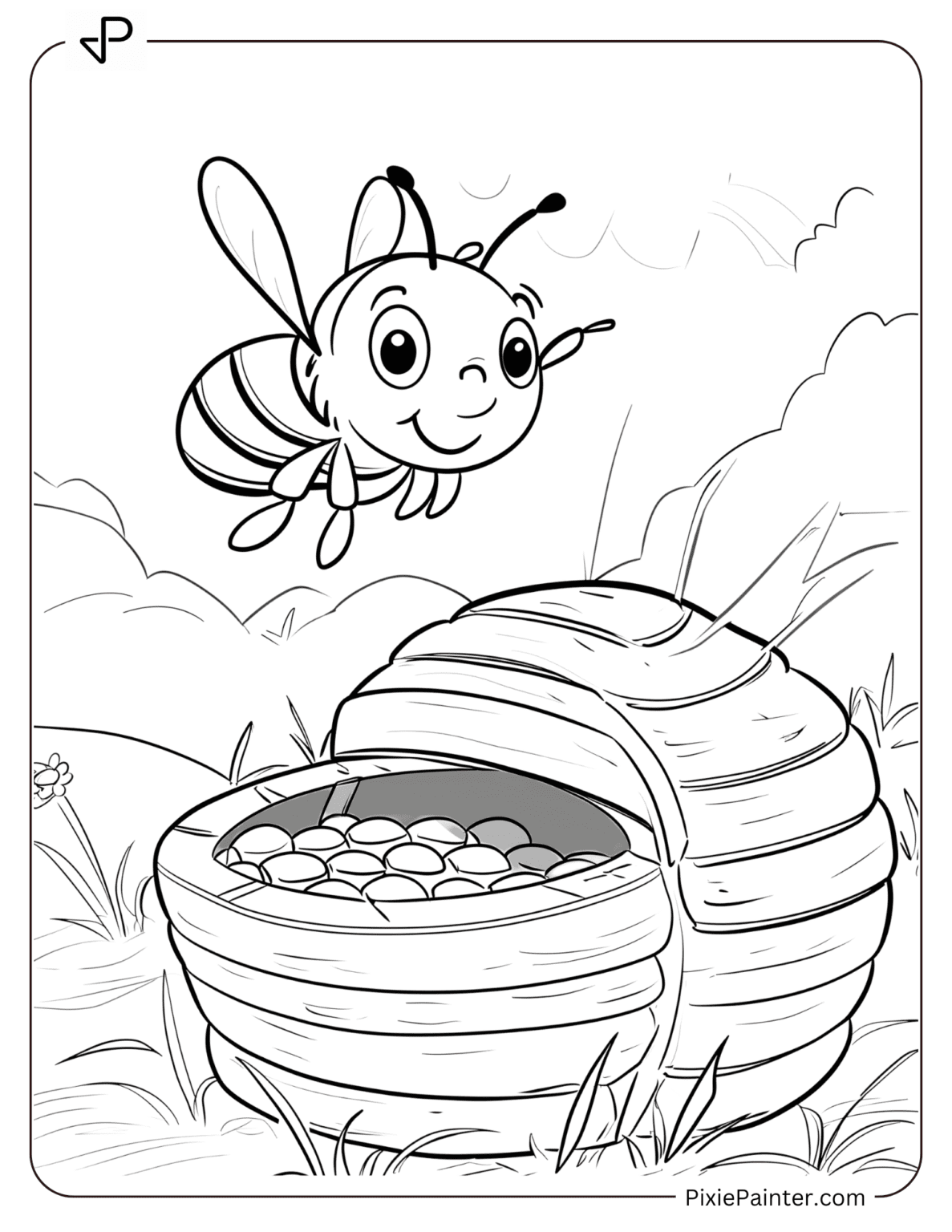 36 Bee Coloring Pages [Free PDFs] - Pixie Painter
