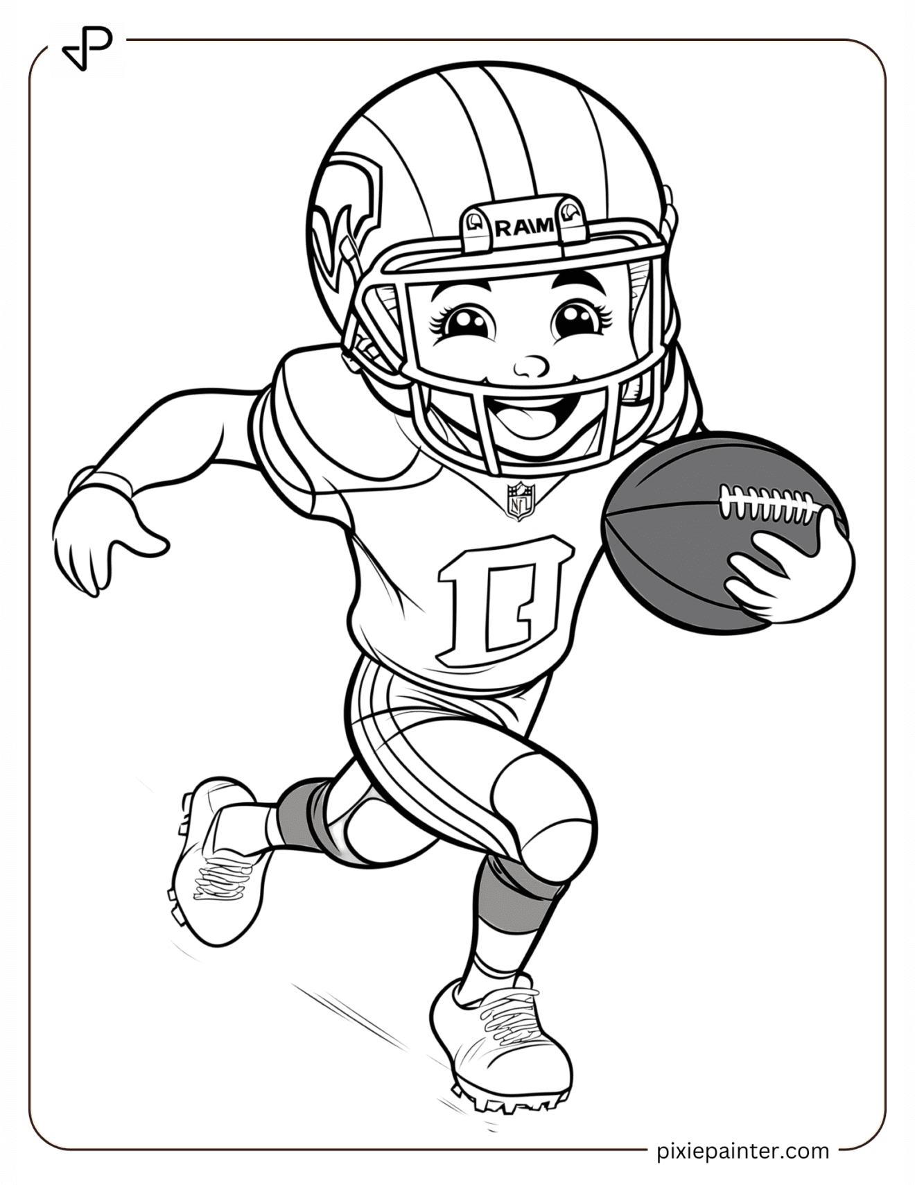 20 Los Angeles Rams Coloring Pages [Free PDFs] - Pixie Painter