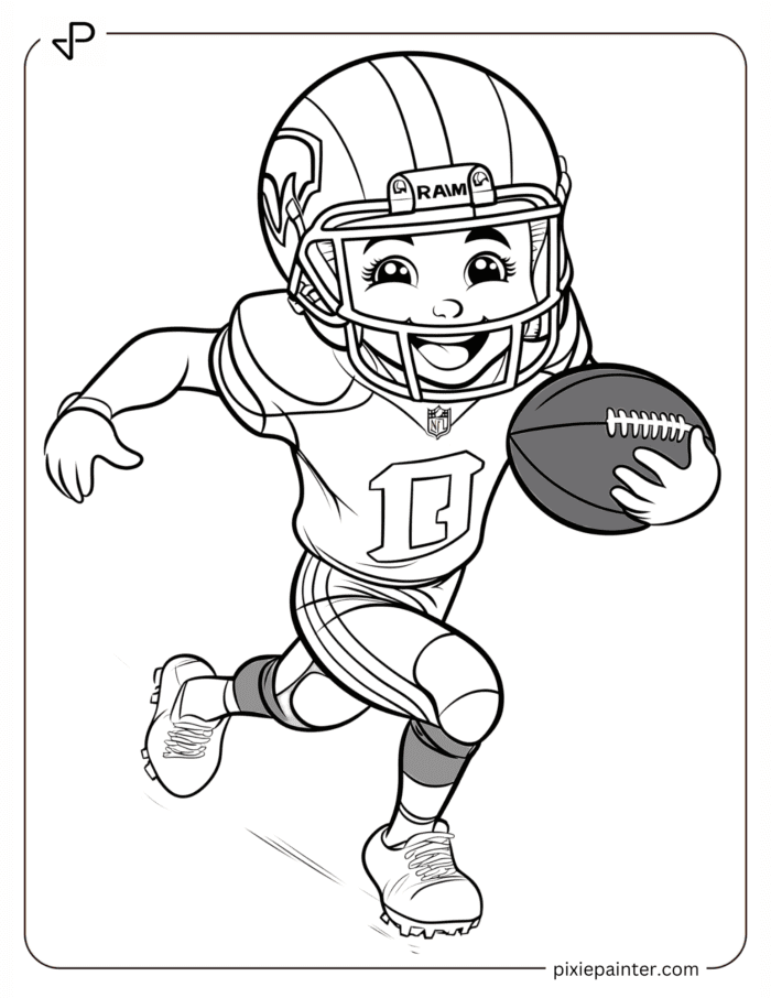20 Los Angeles Rams Coloring Pages [Free PDFs] - Pixie Painter