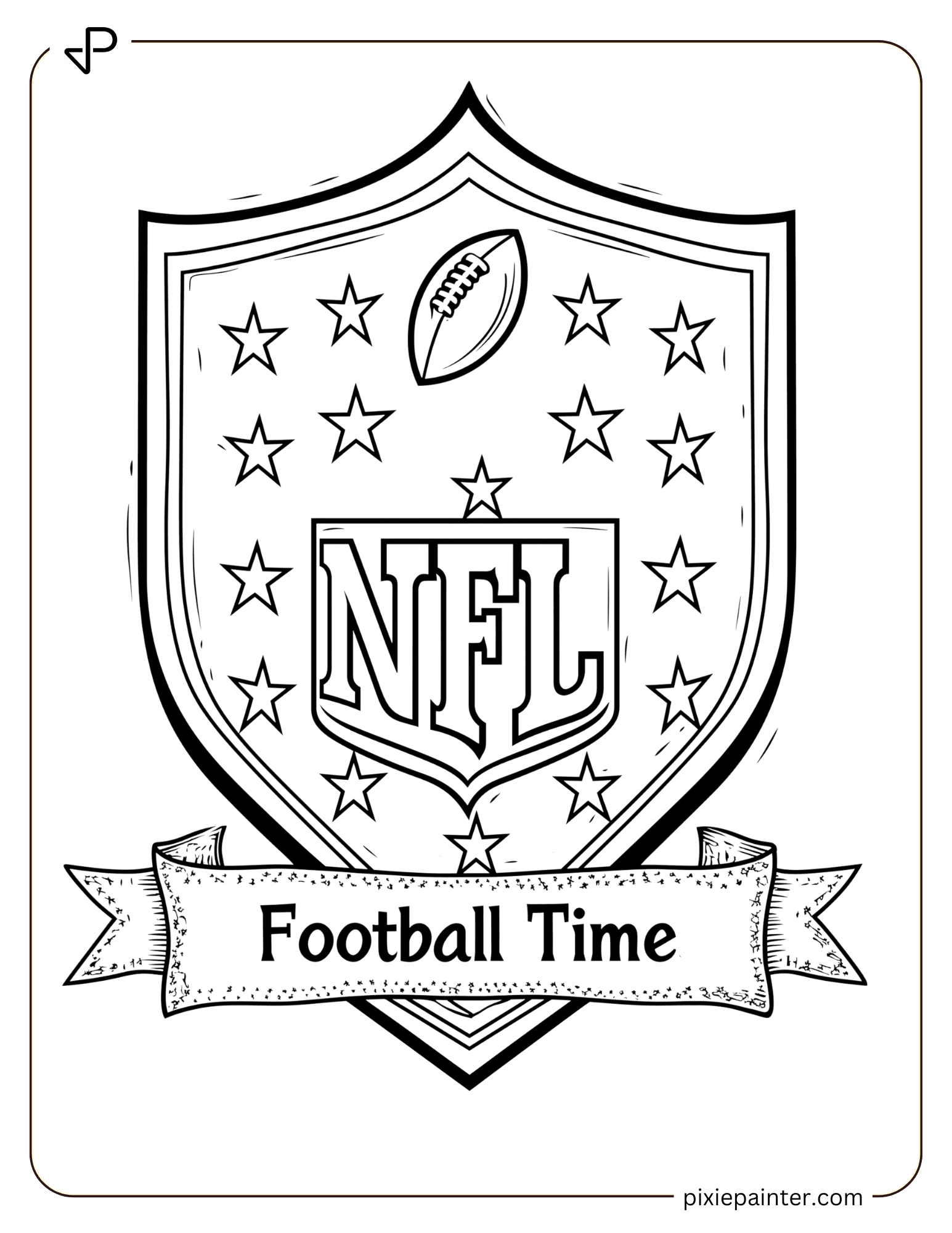 30 NFL Logo Coloring Pages [Free PDFs] - Pixie Painter