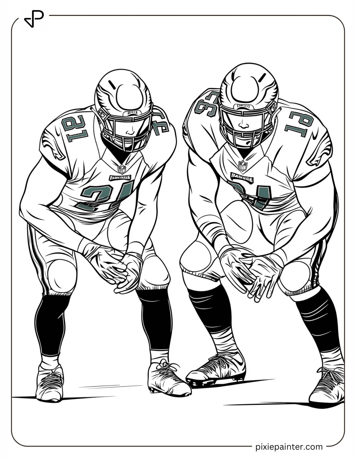 29 Philadelphia Eagles Coloring Pages [Free PDFs] - Pixie Painter