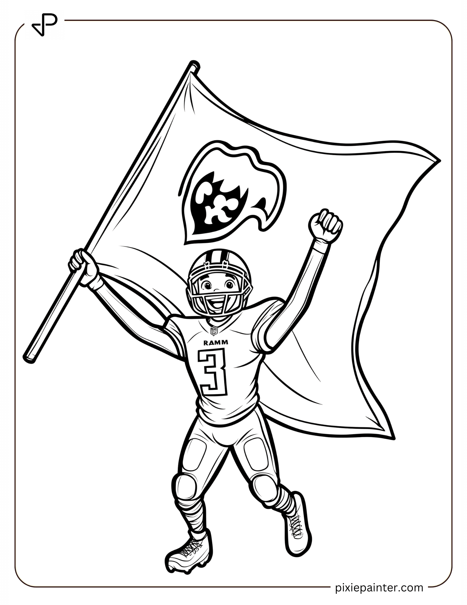 20 Los Angeles Rams Coloring Pages [Free PDFs] - Pixie Painter