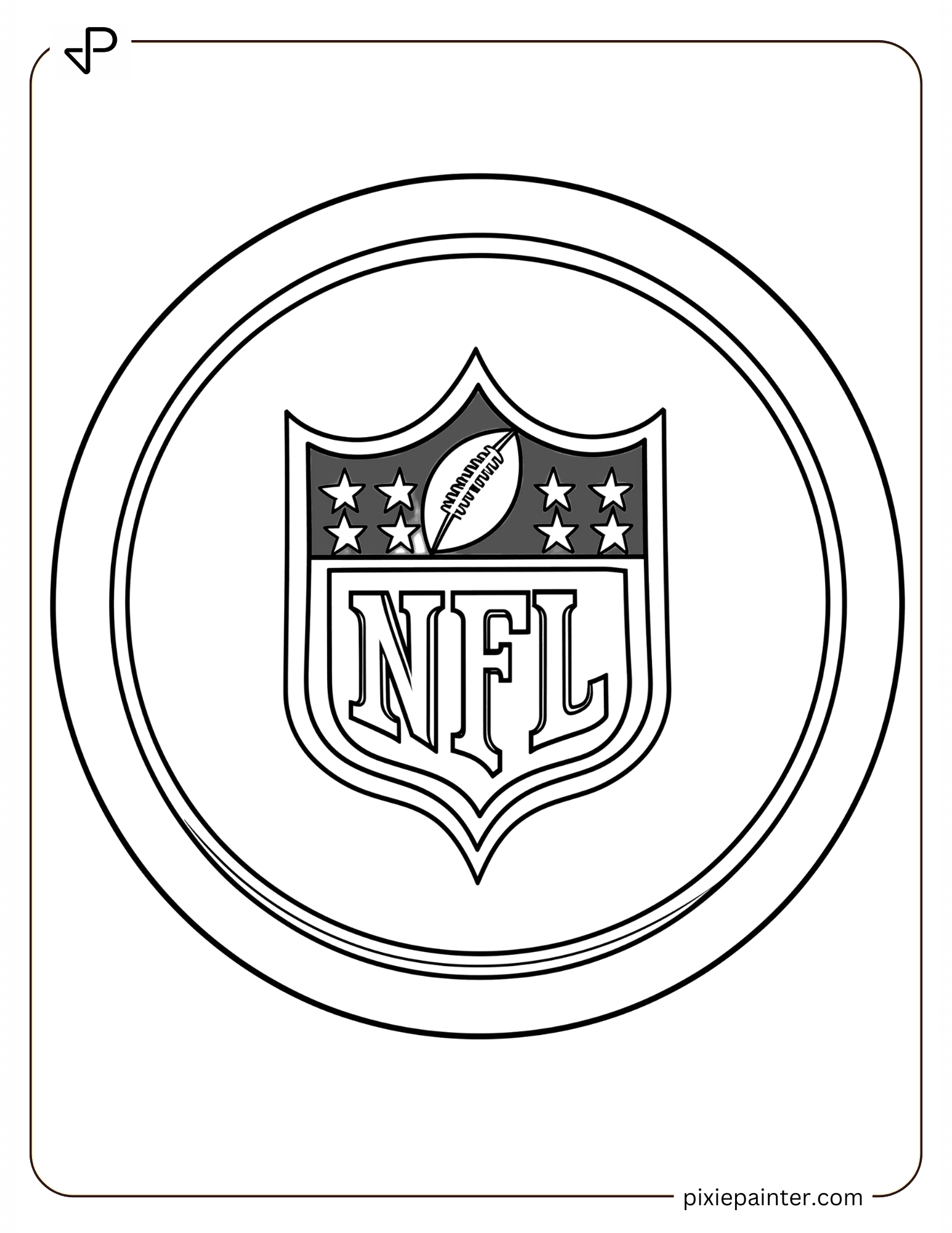 30 NFL Logo Coloring Pages [Free PDFs] - Pixie Painter