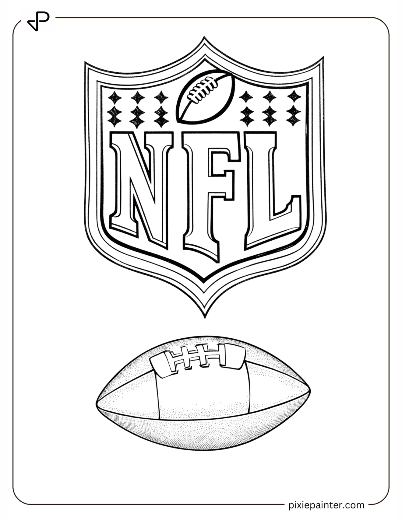 30 NFL Logo Coloring Pages [Free PDFs] - Pixie Painter