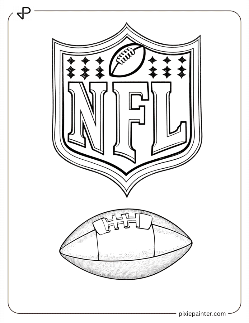 30 NFL Logo Coloring Pages [Free PDFs] - Pixie Painter
