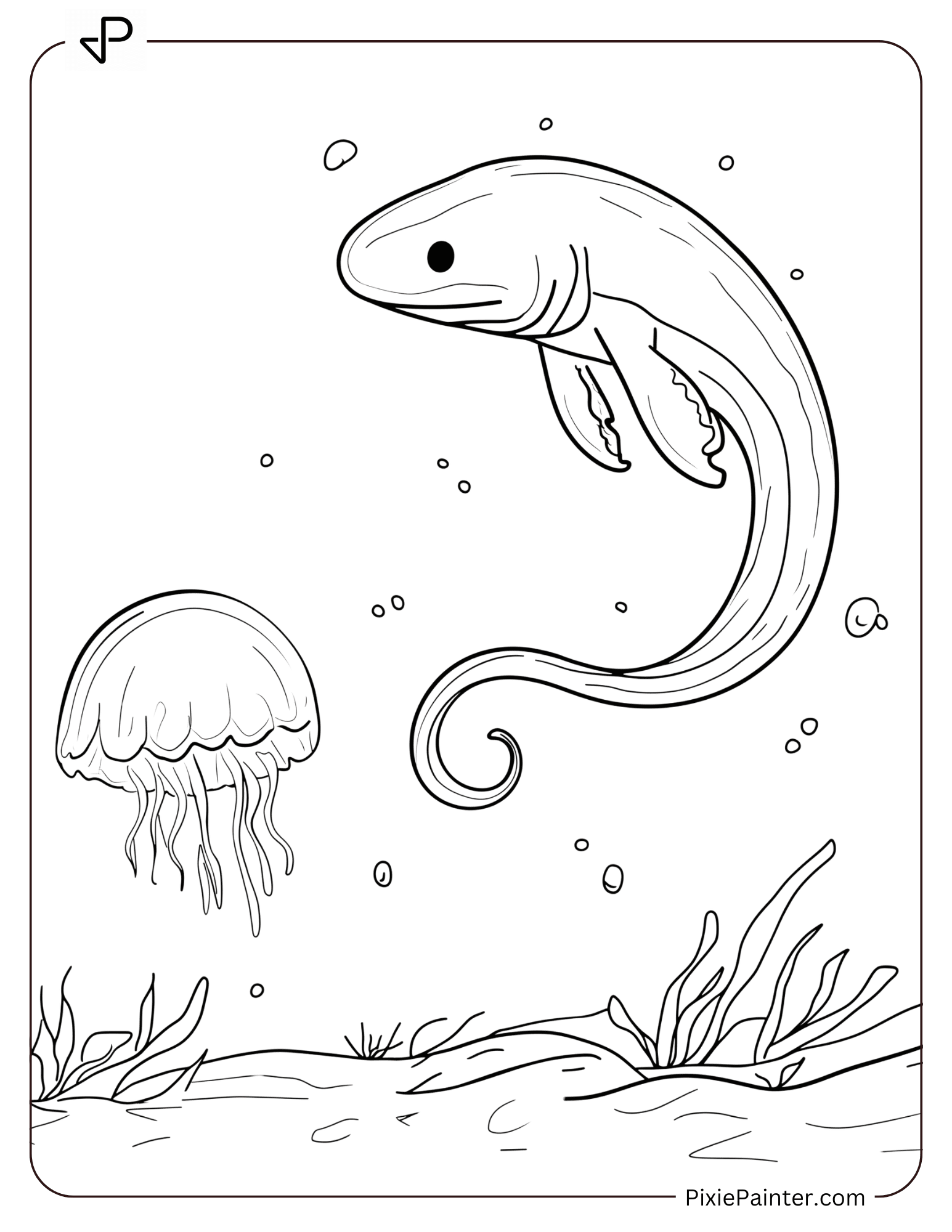 20 Eel Coloring Pages [Free PDFs] - Pixie Painter