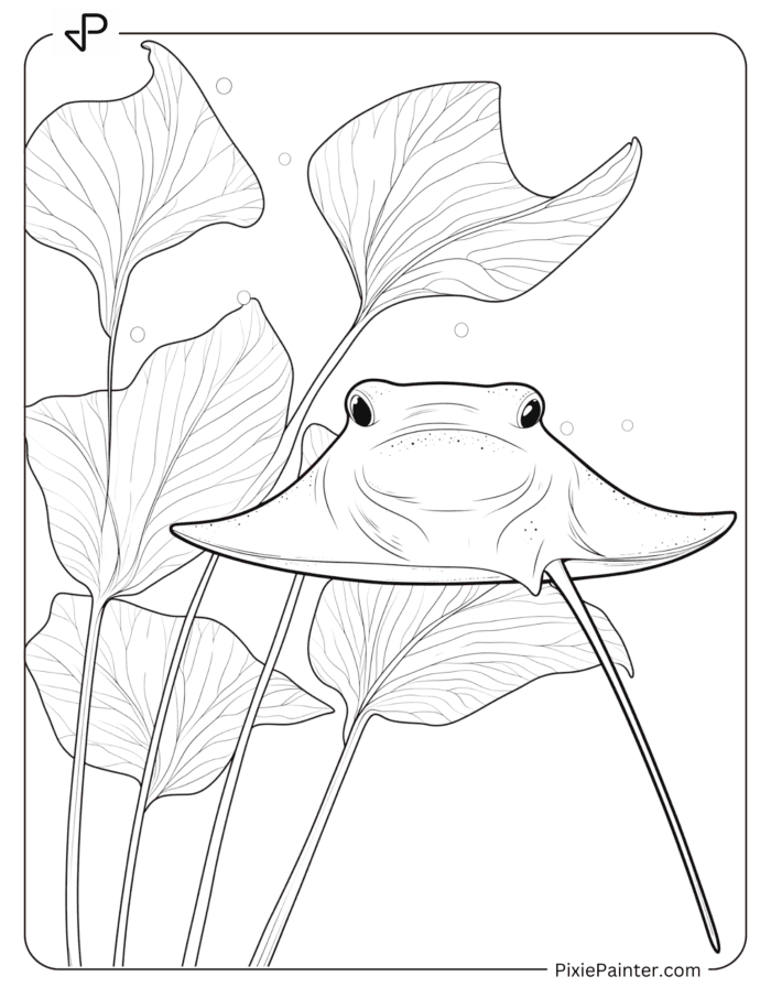 30 Stingray Coloring Pages [Free PDFs] - Pixie Painter
