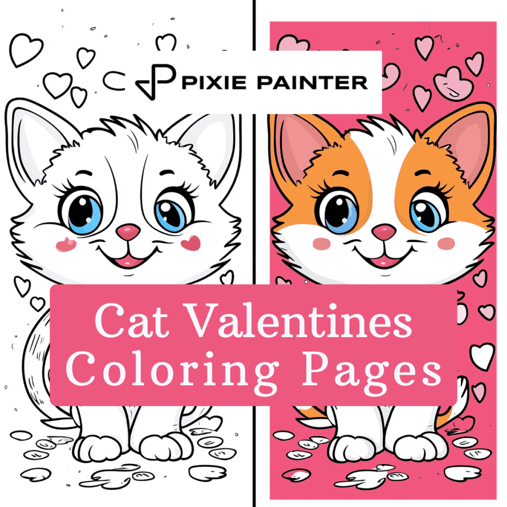 36 Cat Valentines Coloring Pages [Free PDFs]